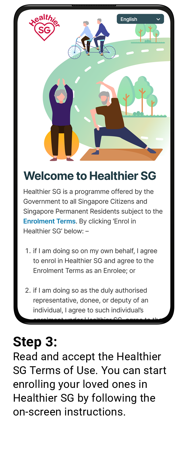 Healthier SG | Enrol via HealthHub